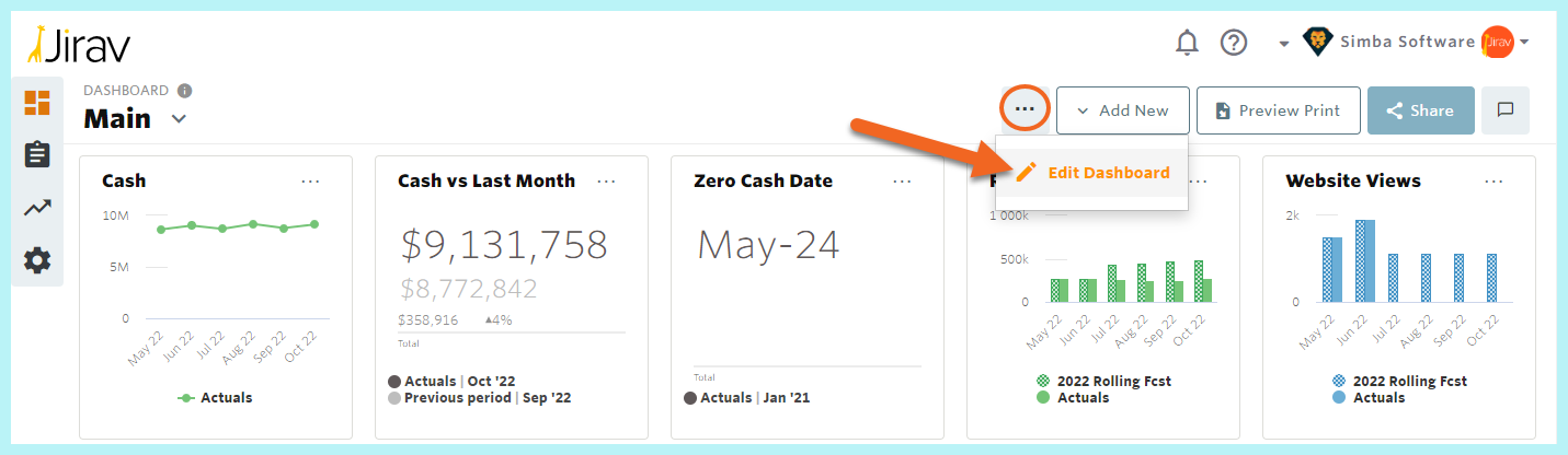 Dashboard & Tiles Overview