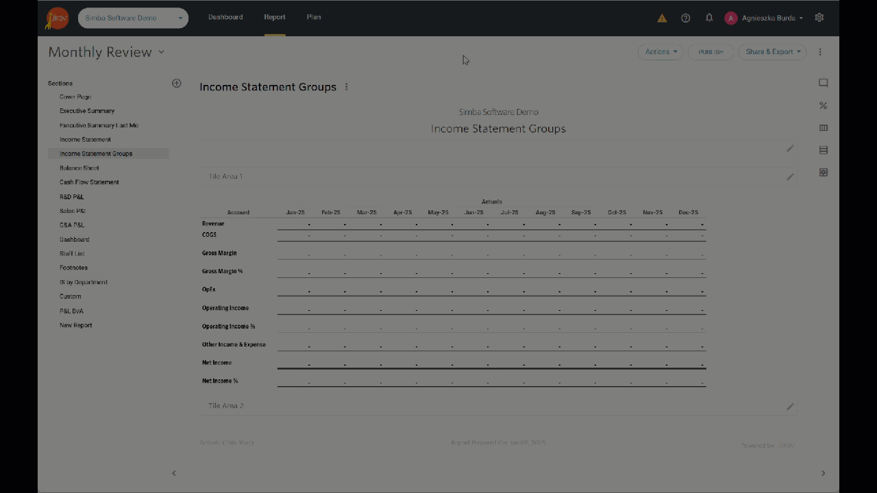 Report Multi-Column Groups