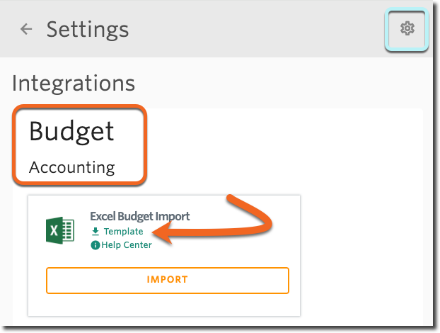 Accounting Budget Import