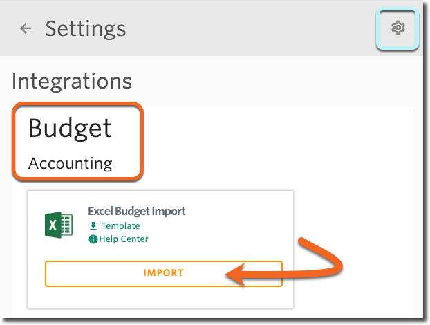 Accounting Budget Import