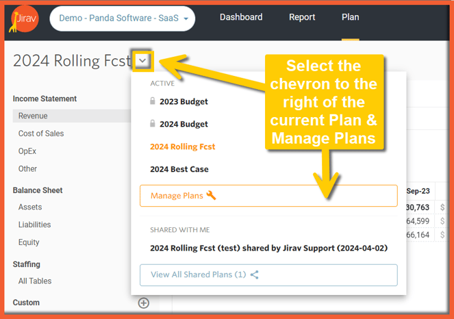 Plan of Record (POR).